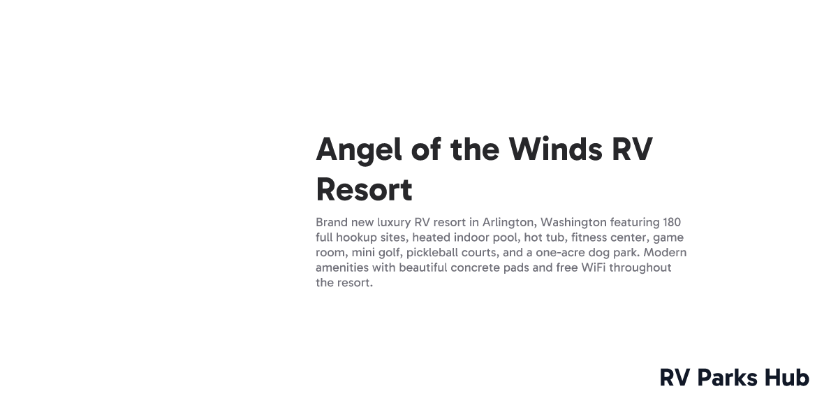 Angel of the Winds RV Resort